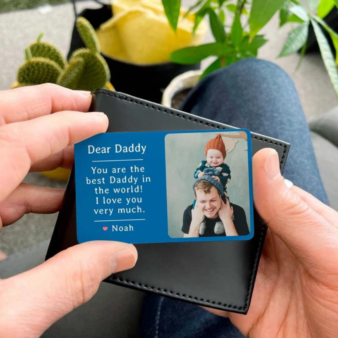 Special Message for Father's Day Wallet Card Metal – Theprintingsolutions