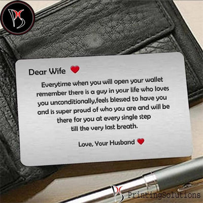 Personalized Metal Gift Set – Keychain & Wallet Card – Theprintingsolutions