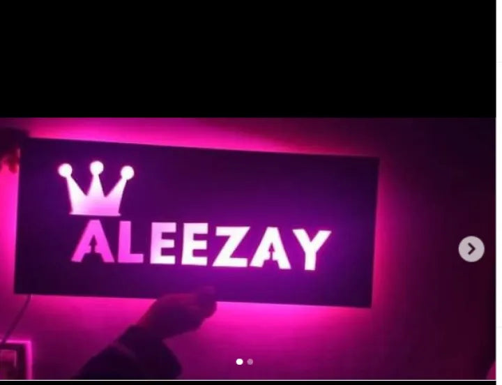 Customized Wooden LED Name Wall Frame Design Your Own ...